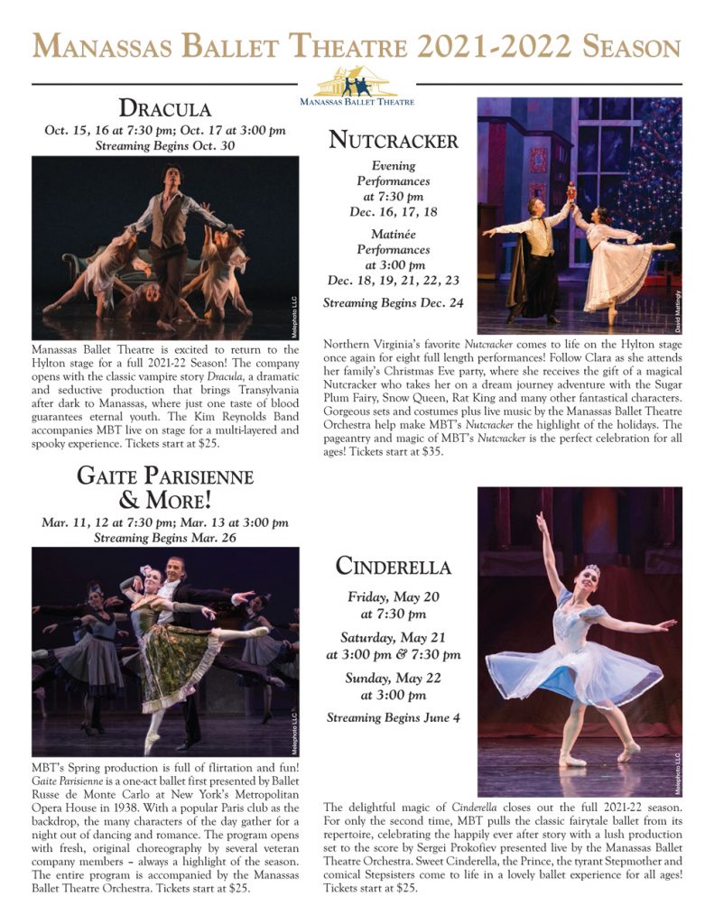 2021-2022 Season - Manassas Ballet Theatre