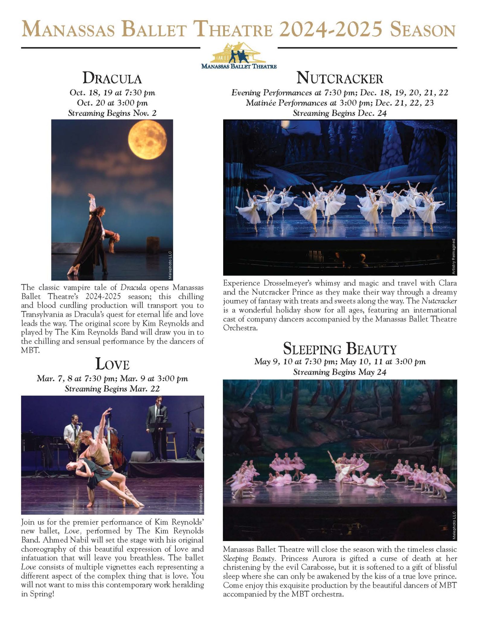 2024-2025 Season - Manassas Ballet Theatre